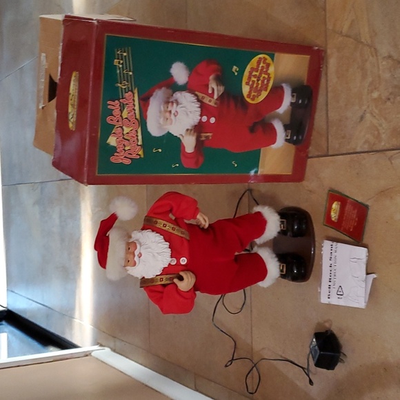 Holiday | Vintage Jingle Bell Rock Santa Claus Animated Dancing 1998 First Edition Musical ...